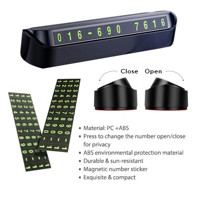 HCA004 – Parking Car Plate Number Display – Storming Gifts
